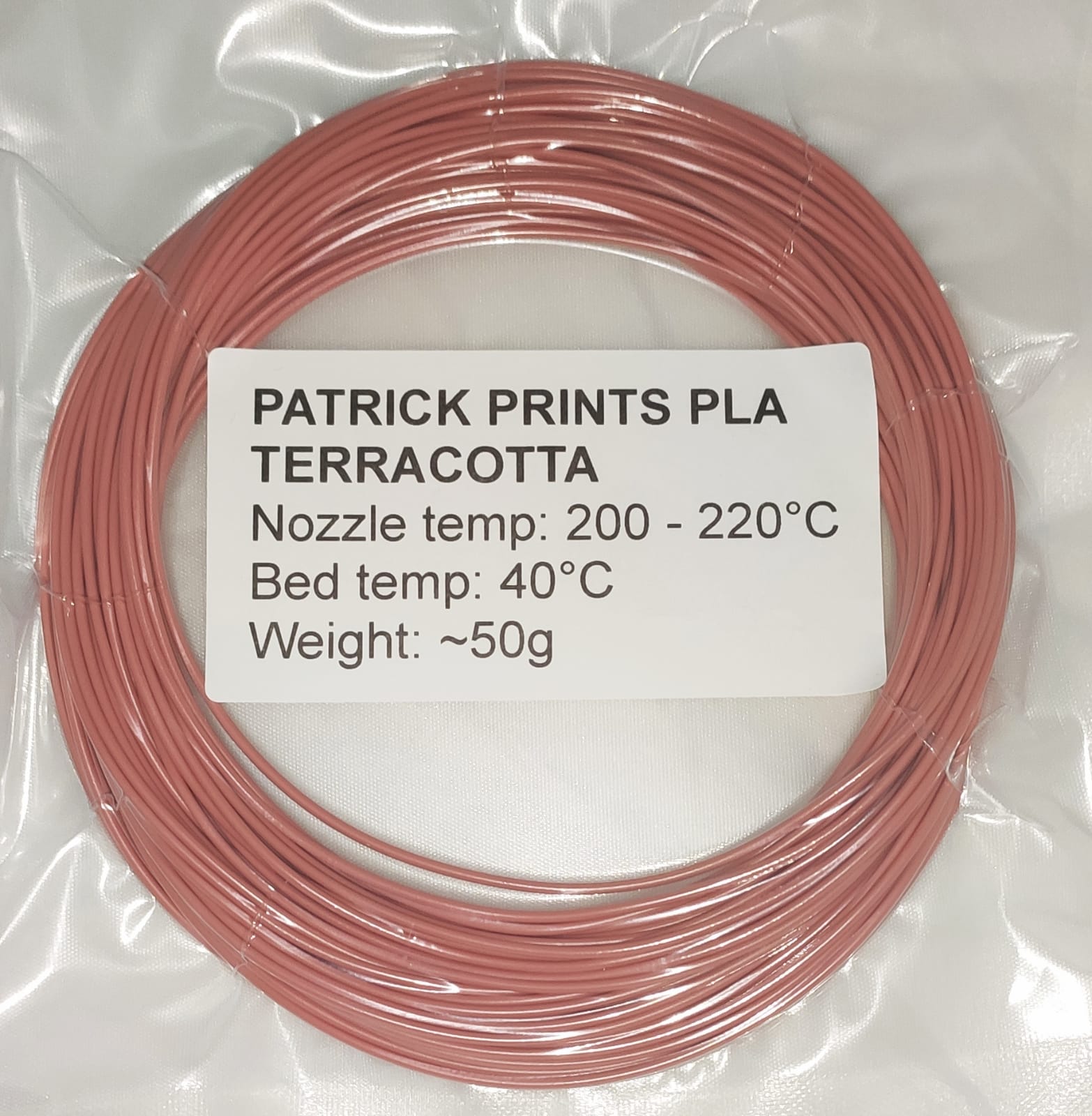 PATRICK PRINTS PLA TERRACOTTA sample 50g