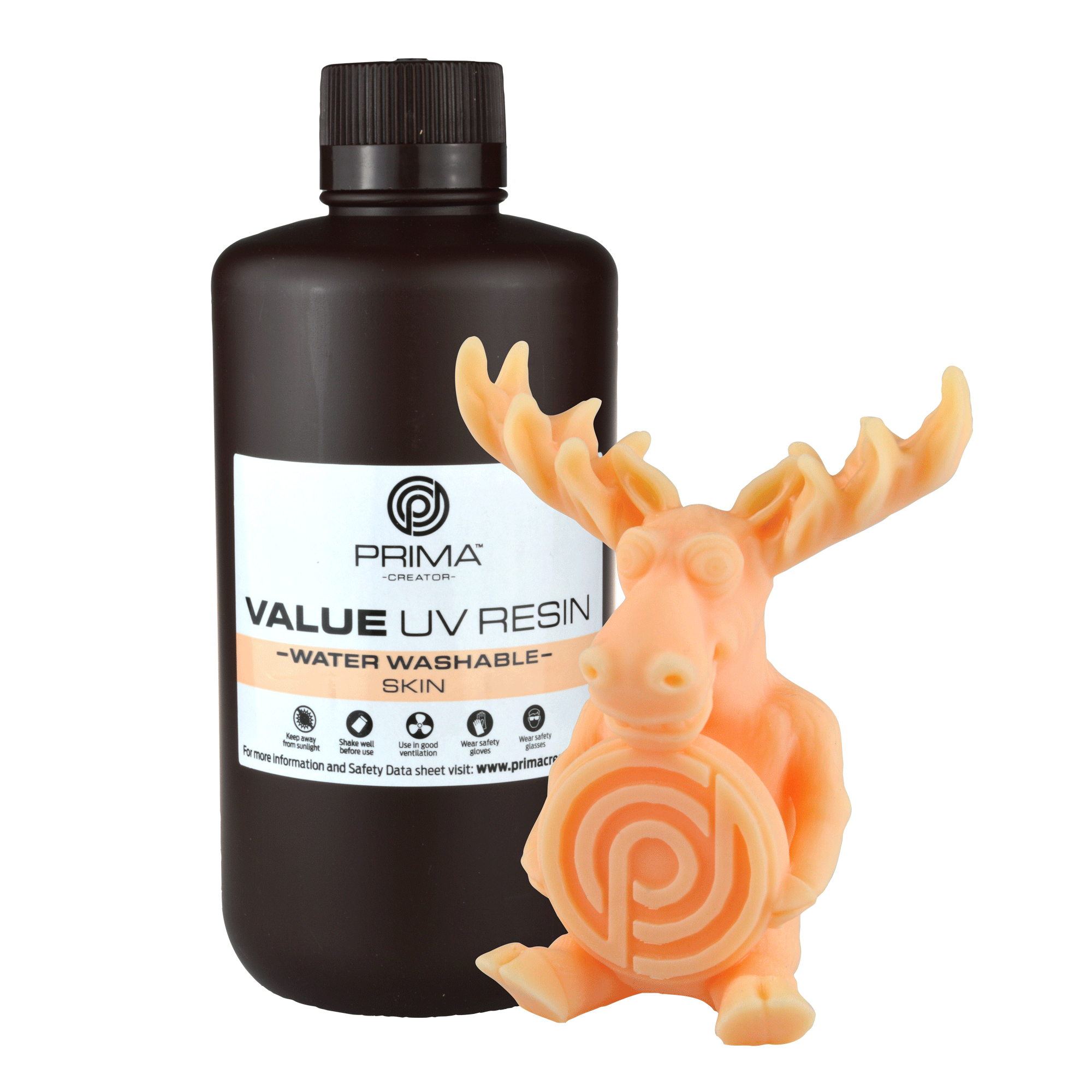 PRIMACREATOR VALUE WATER WASHABLE UV RESIN - 1000 mL - Skin